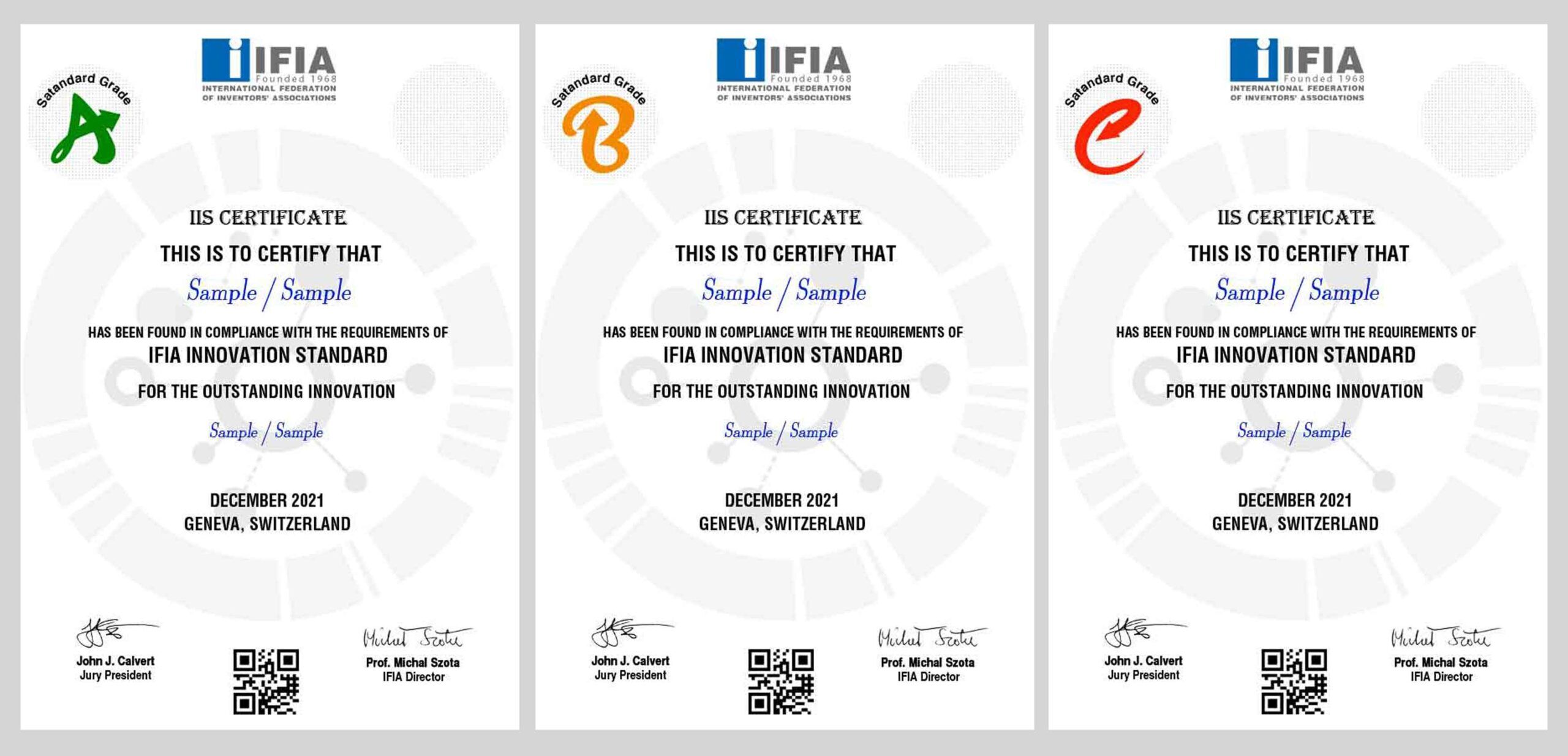 Innovation Standard for people, companies, startups & business incubators