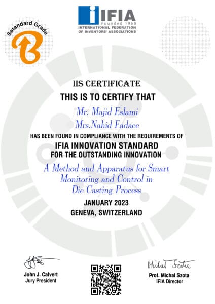 Die Casting Process - IFIA Innovation Standard Grade B